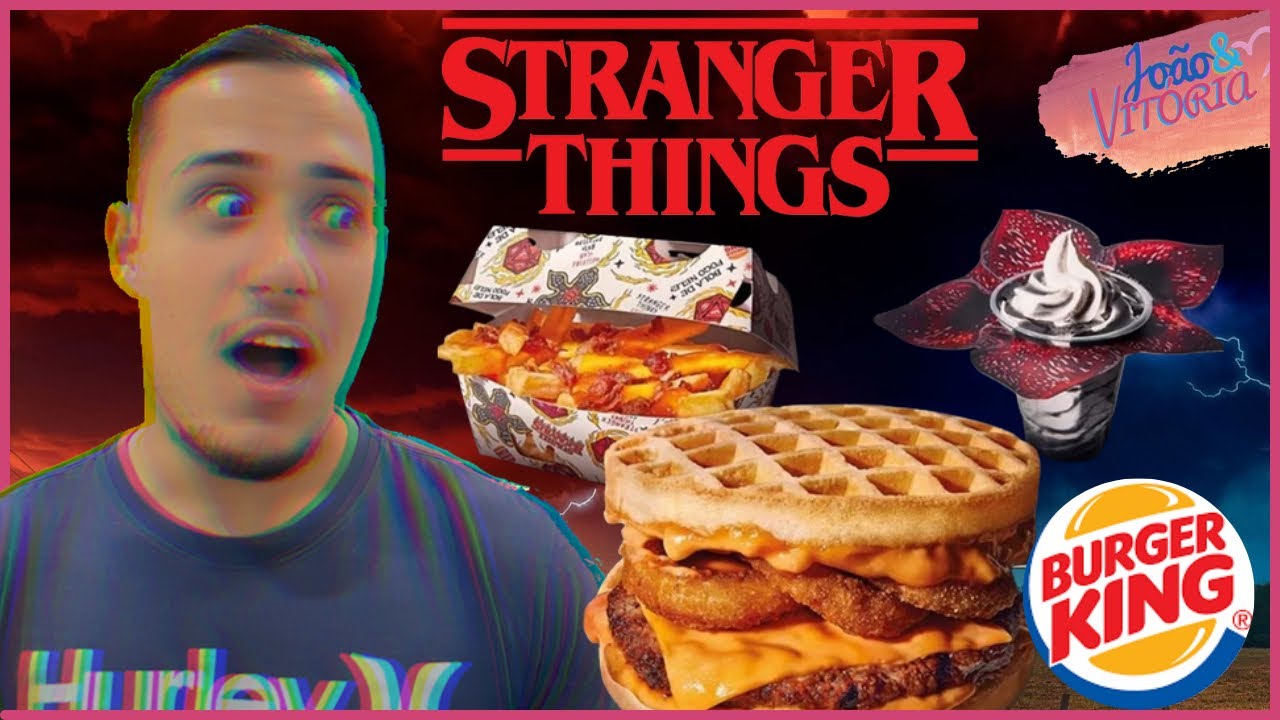 [NOVO] PROVANDO o COMBO STRANGER THINGS do BURGER KING! | WAFFLE BURGER ...