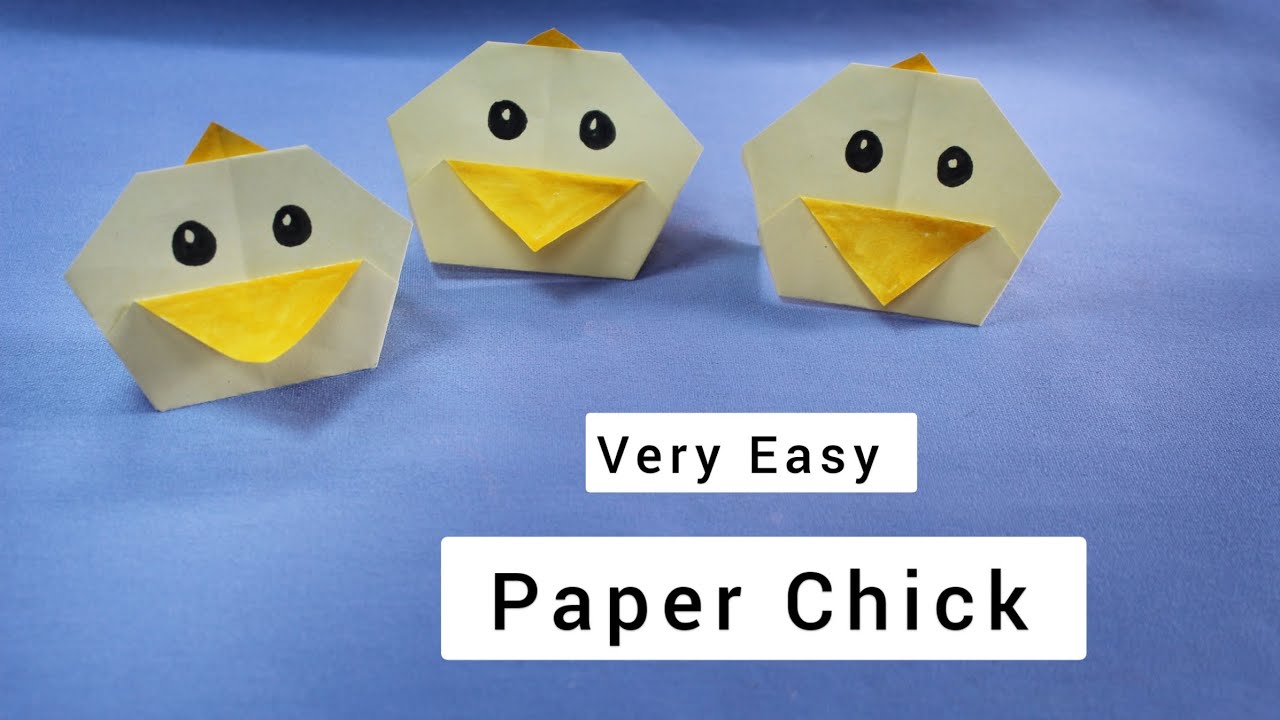 Very Easy Paper Origami Chick | Paper Craft | Origami Chick - YouTube