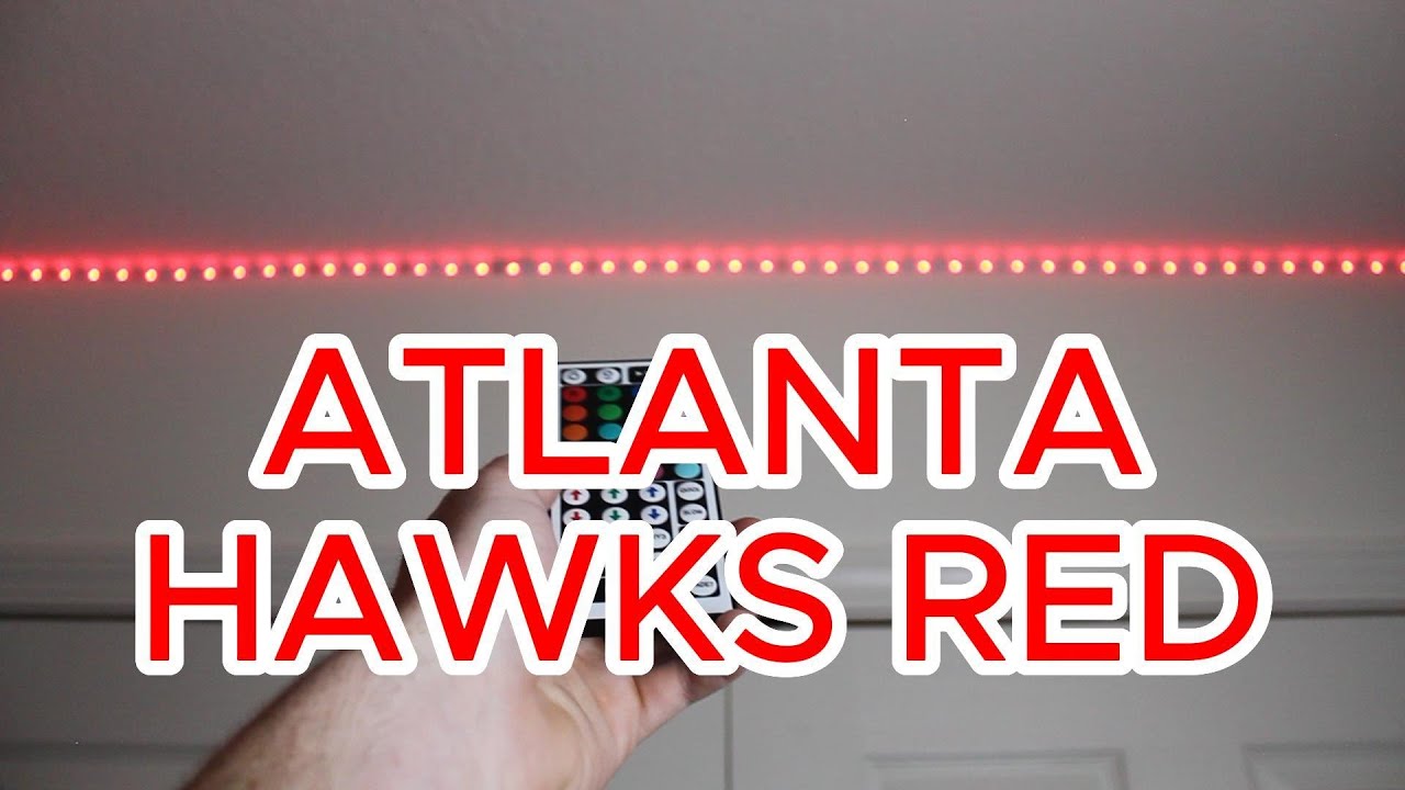 How to make ATLANTA HAWKS RED on LED light strips! - YouTube