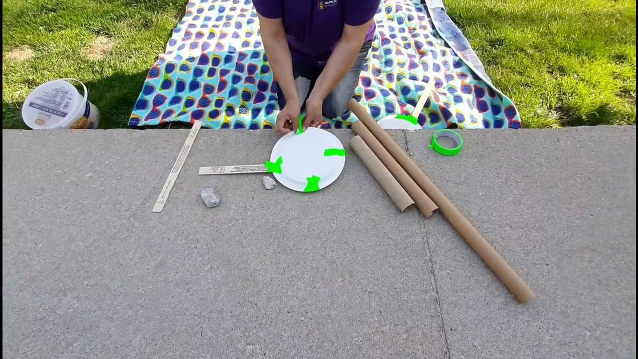 Make a tennis racket and ball for toddler activity - YouTube