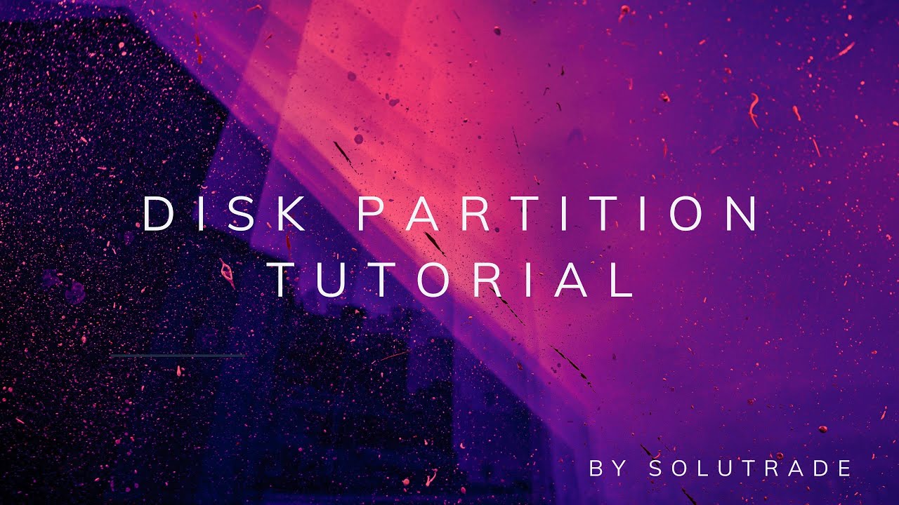 Disk Partition Tutorial! - YouTube