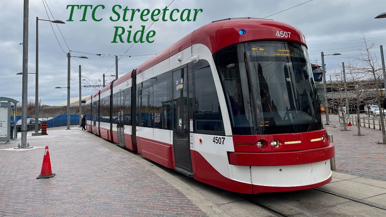 Toronto TTC 504 King Streetcar Ride - King/Yonge to Distillery Loop 12 ...