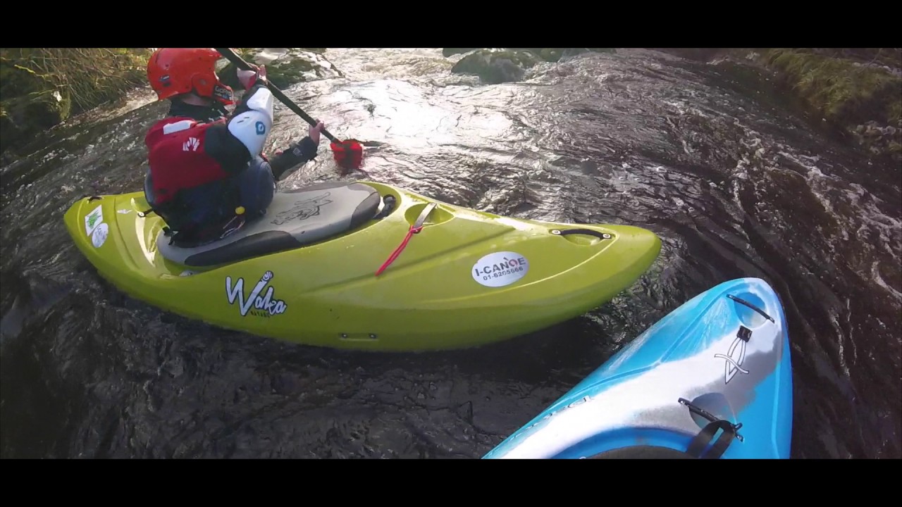 First attempt at kayaking the River Flesk - YouTube