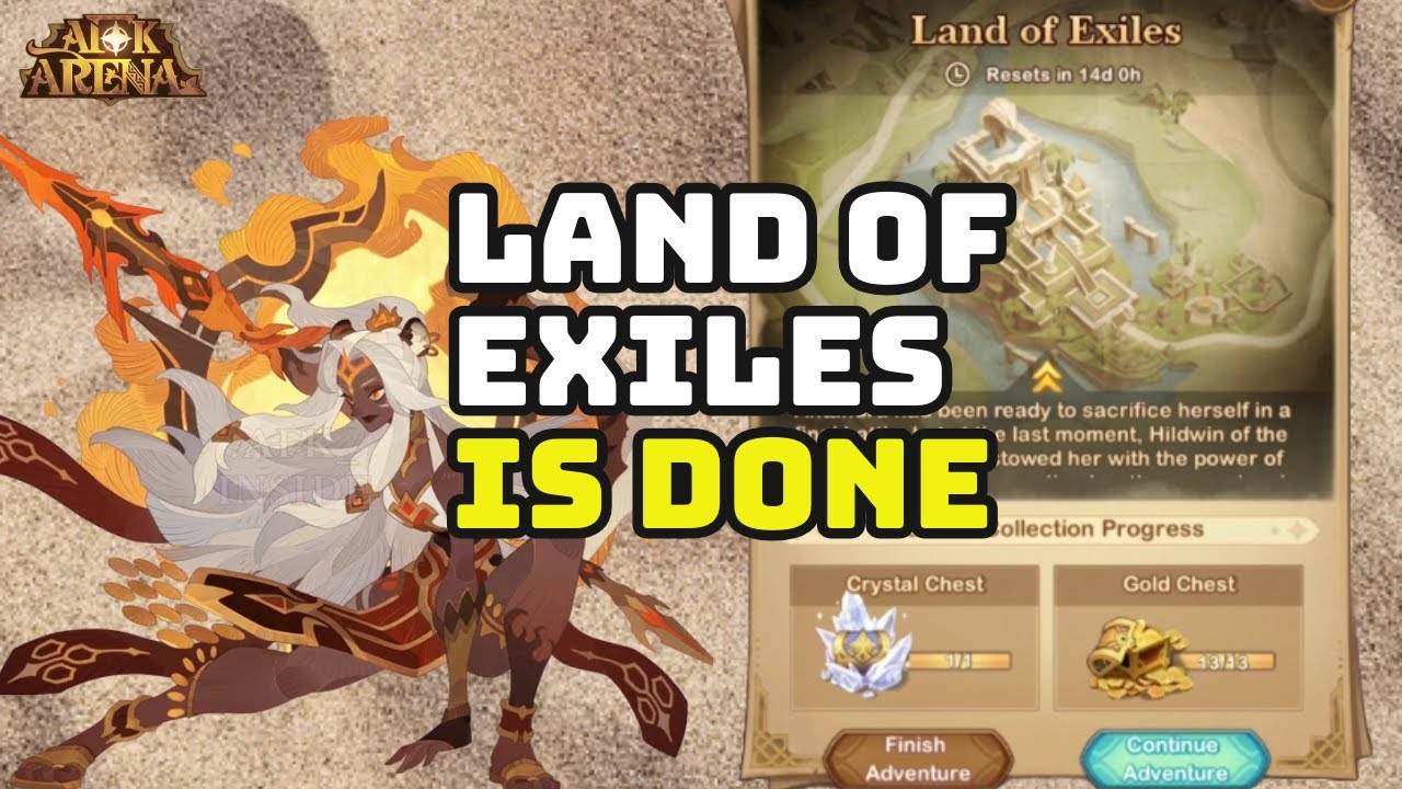 Land of Exiles - Full Clear [Afk arena] - YouTube