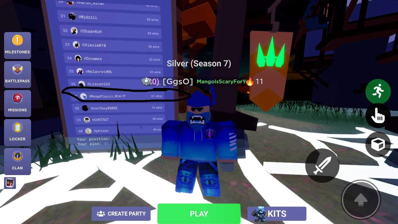 So I got on the MONTHLY LEADERBOARD in Roblox Bedwars@FlixzE@Rex_RBLX ...