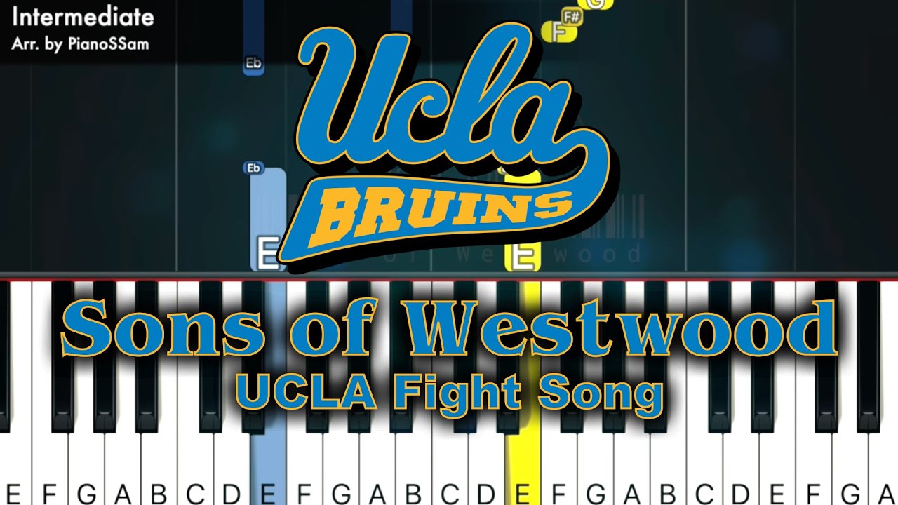 [Intermediate] Sons of Westwood - UCLA Fight Song | Piano Tutorial ...