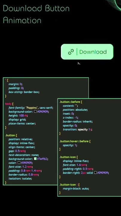 Download button animation || html&css || #css #html #programming #htmlshorts - YouTube