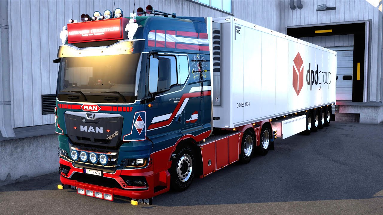 Man TGX 2020 620CV Full Tuning+Trailer Pack Lituânia-Estônia 23T Ets2 ...