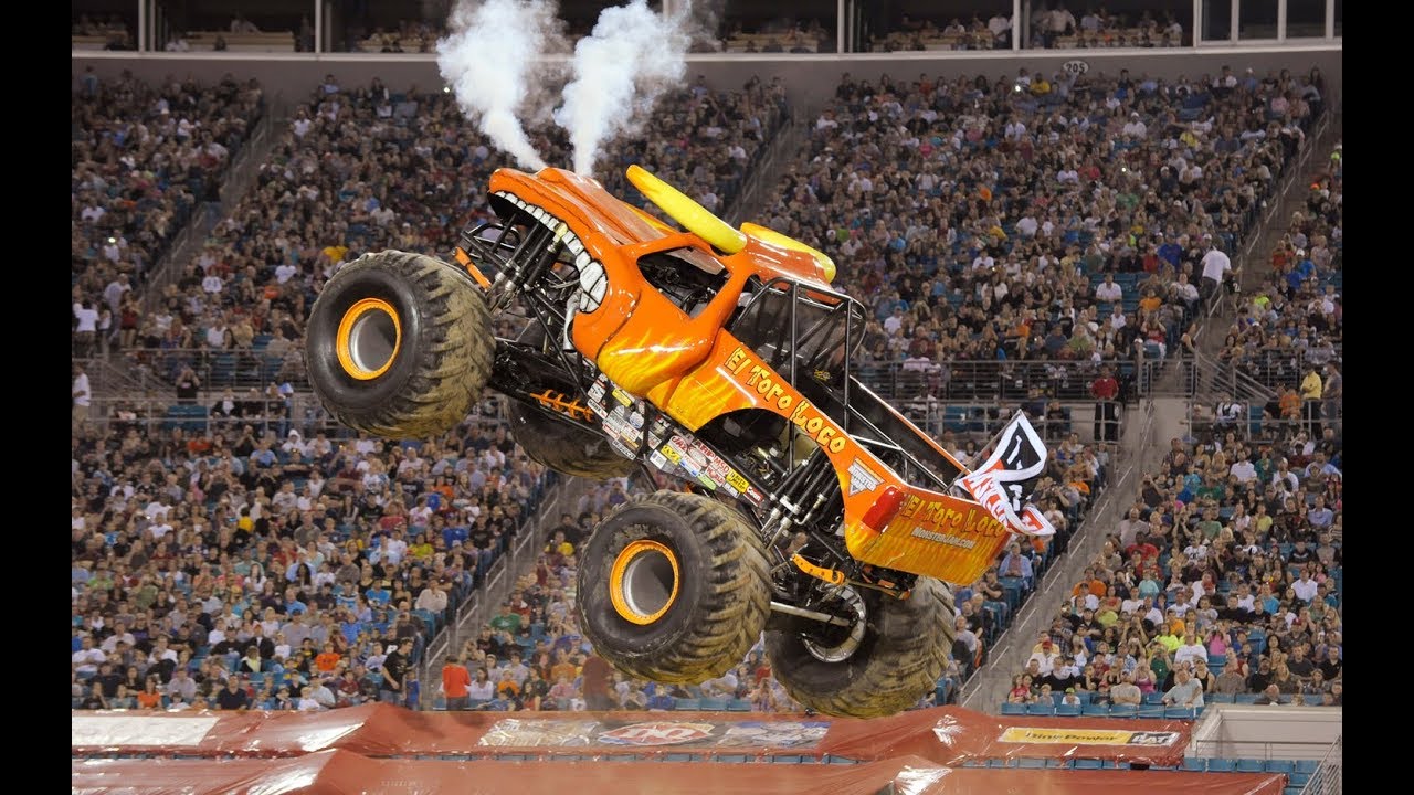 Monster Jam Trucks orlando Florida 2018 - YouTube