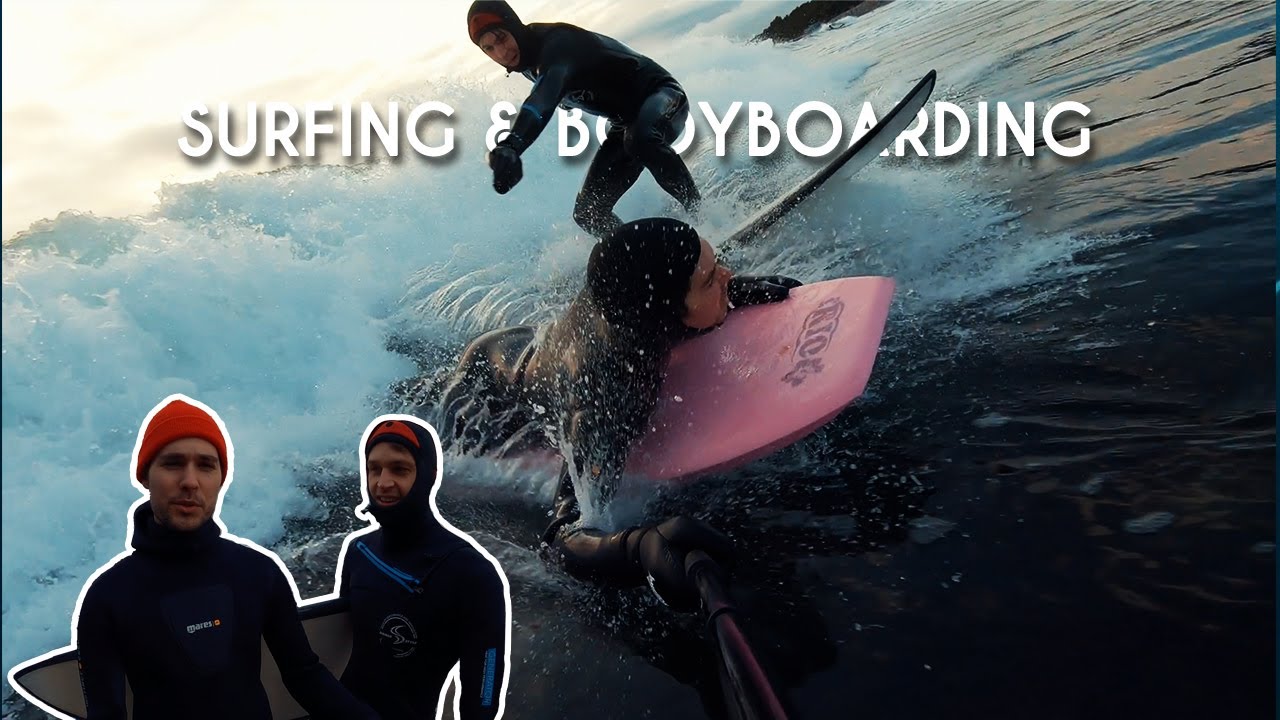 Surfing & Bodyboarding - December Surf in Sweden - YouTube
