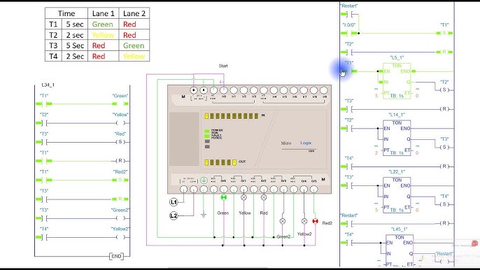 Two Way Traffic Light Ladder Logic Diagram Making Multi Way Switches