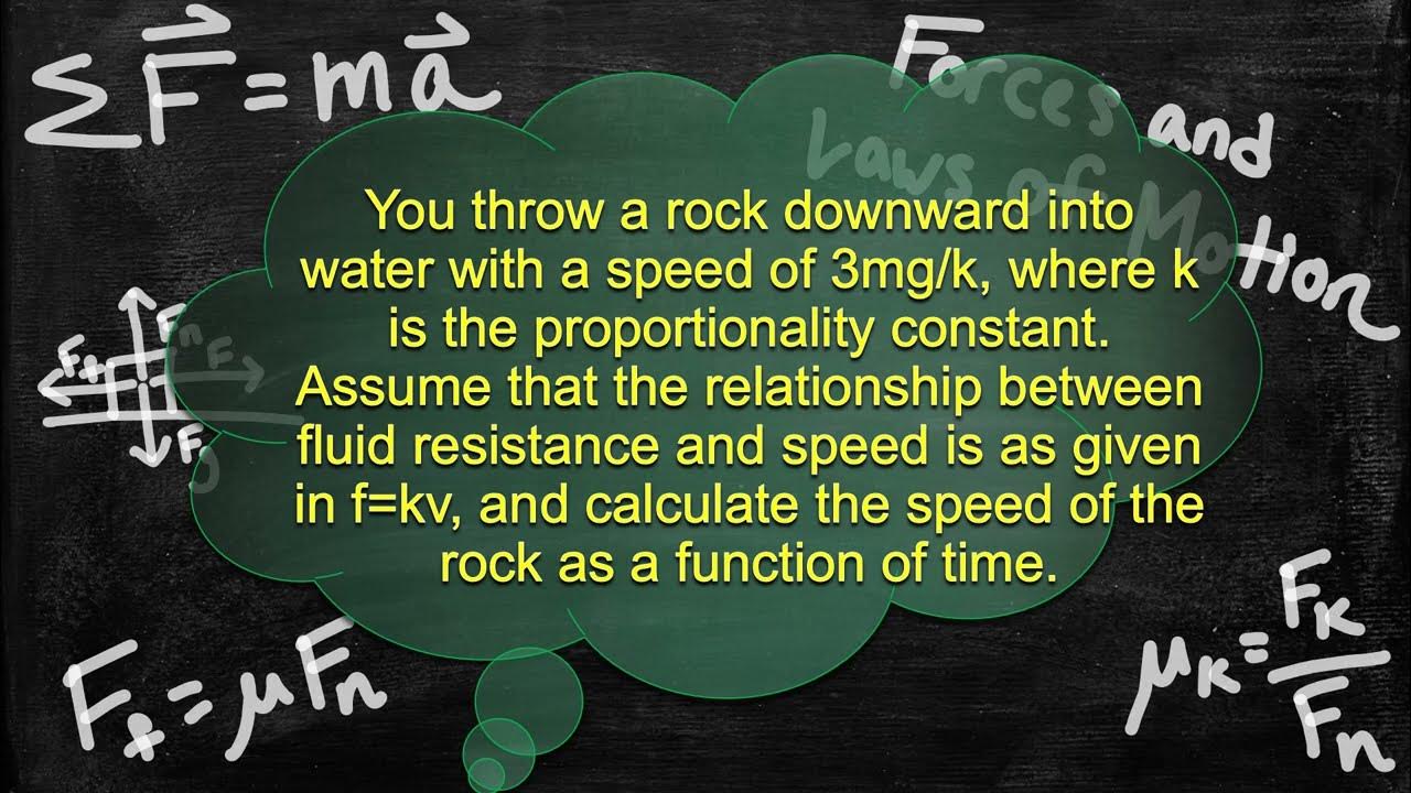 Physics Problem - Force and the Laws of Motion - Calculus-Based Problem ...