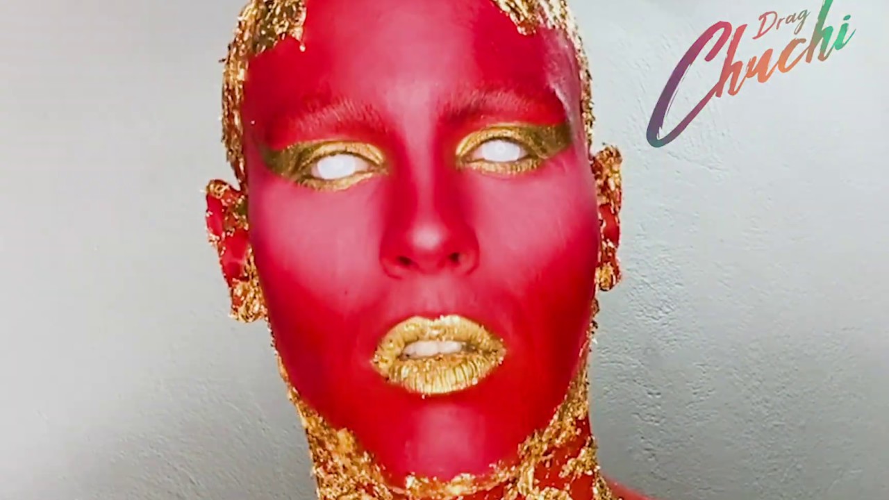 Drag Chuchi - Red Gold Make Up - YouTube