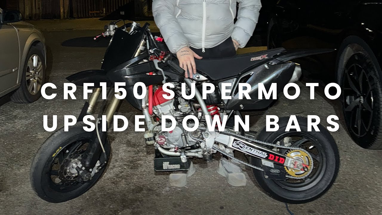 I did a thing to my HONDA CRF150 SUPERMOTO training bike… - YouTube
