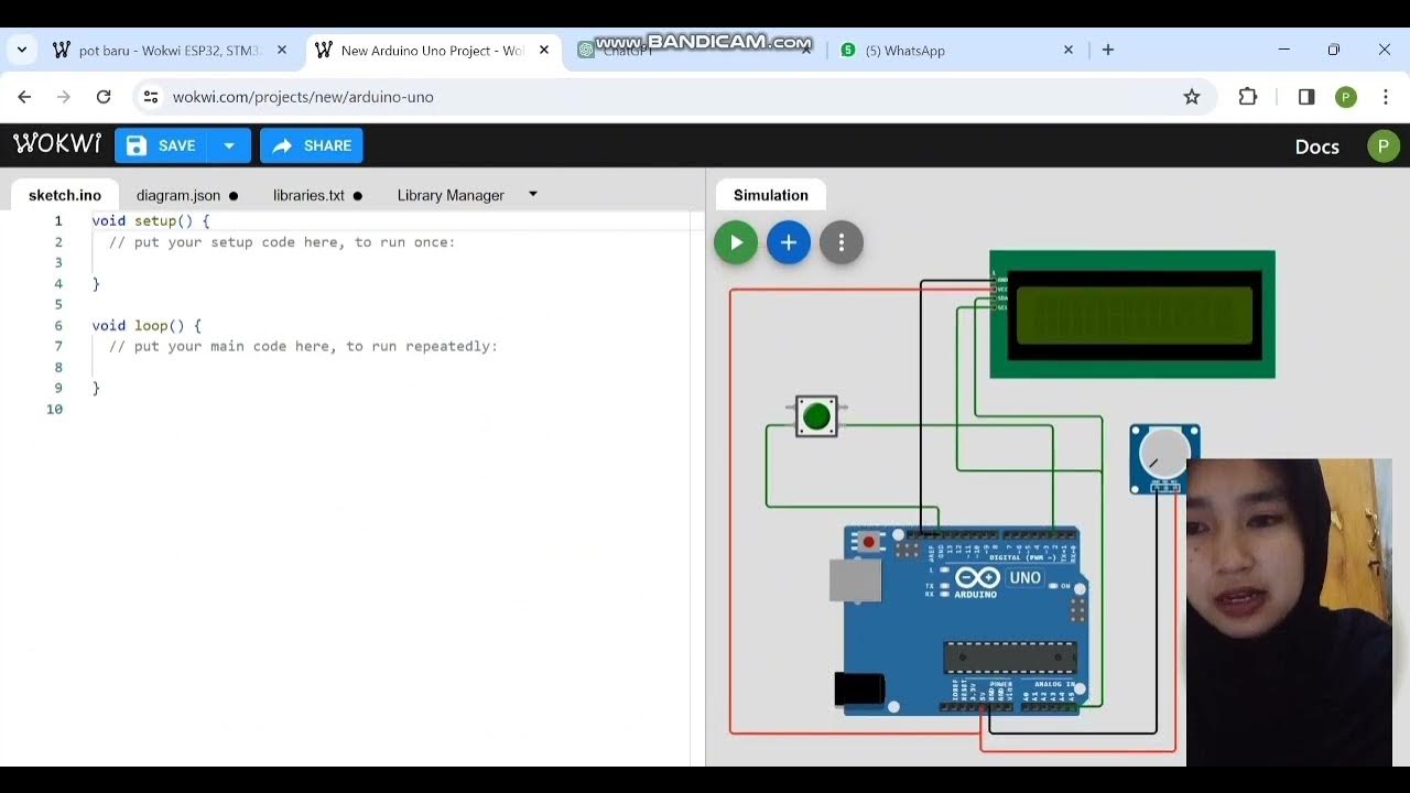 Mikrokontroler, Rangkaian Sensor Gas MQ-2 Pada Simulator Wokwi - YouTube