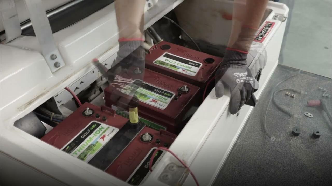 Club Car DS Golf Cart Lithium Battery Install - YouTube