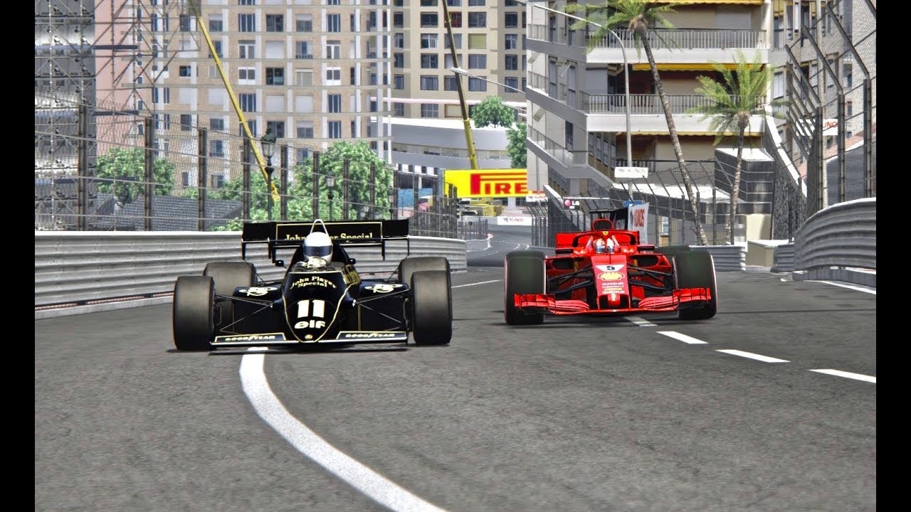 Ferrari F1 2018 vs Lotus F1 1984 - Monaco - YouTube