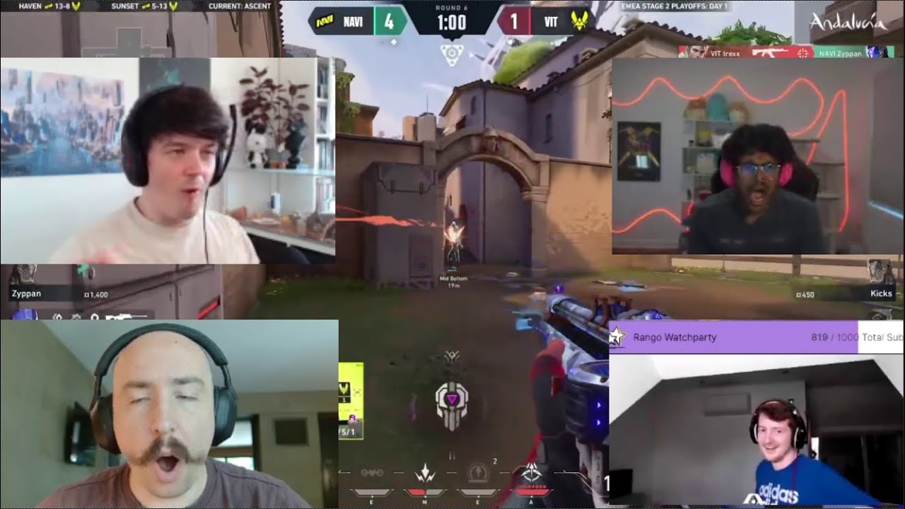 Valorant pros/streamers reacts to VIT Trexx's 1v5 ACE Clutch against ...