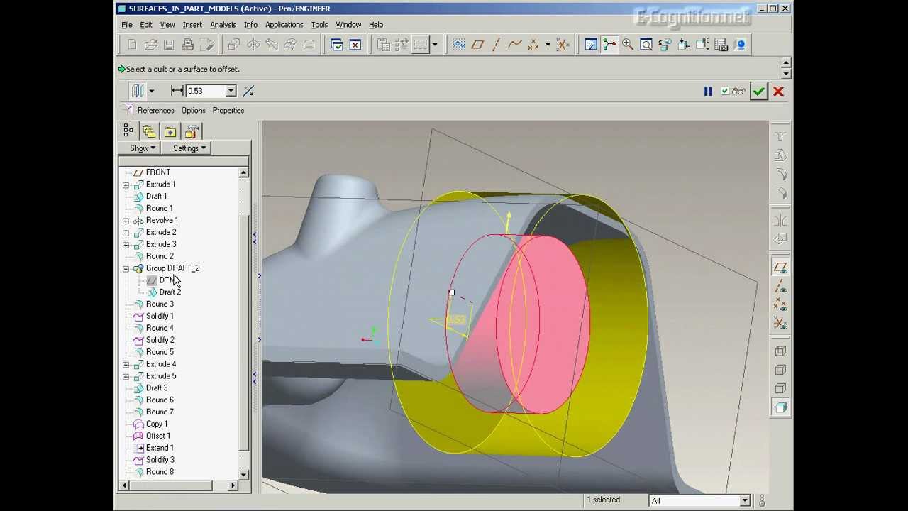 Using Surfaces In Part Modeling - YouTube