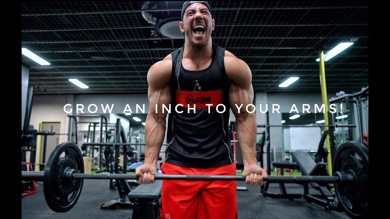 GROW AN INCH TO YOUR ARMS! - YouTube