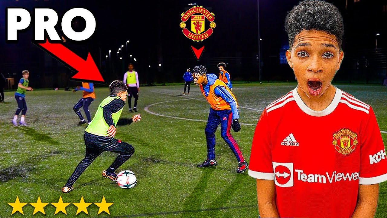 I Trained Like A Pro Footballer For 24 Hours.. AMAZING FOOTBALL SKILLS ...