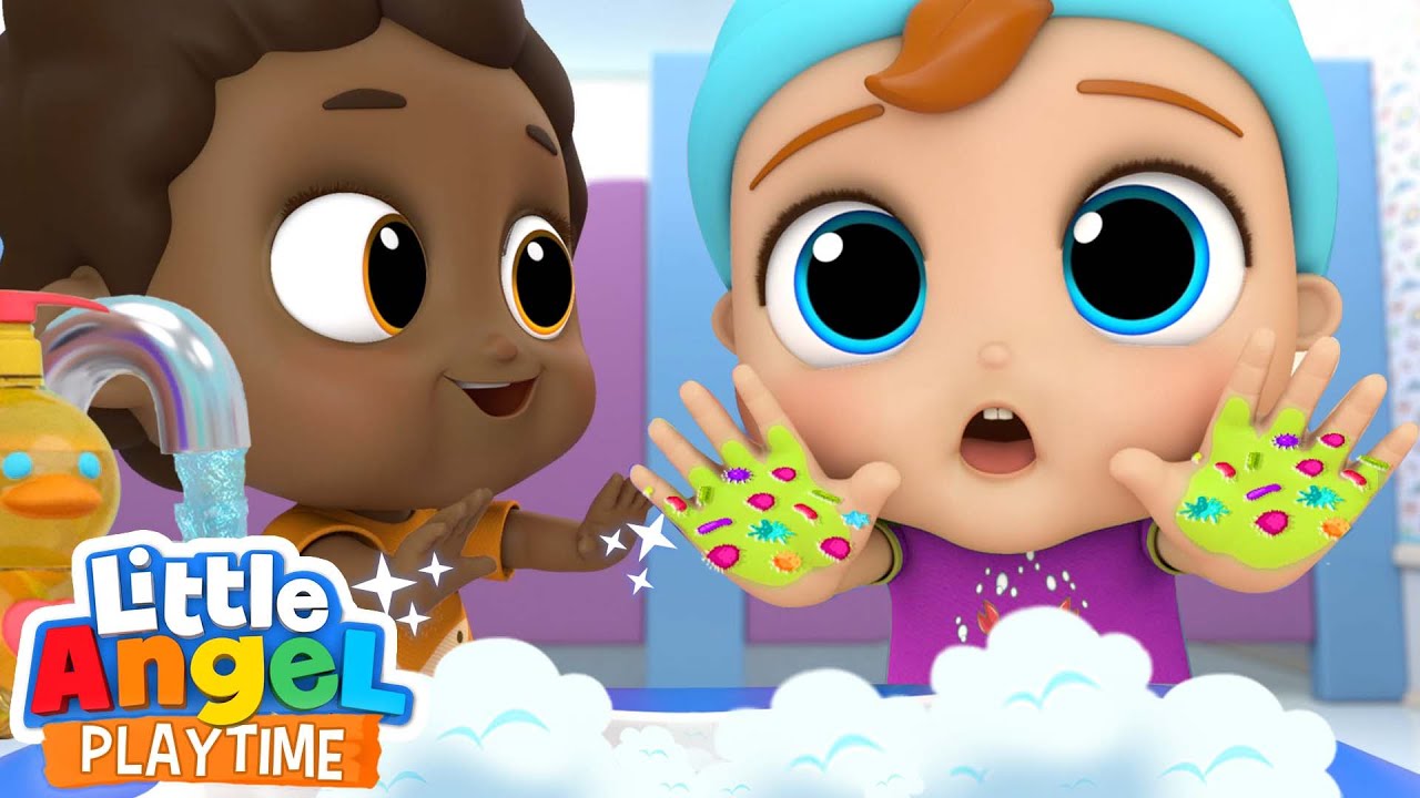 Wash Your Hands Song | Fun Sing Along Songs by Little Angel Playtime ...