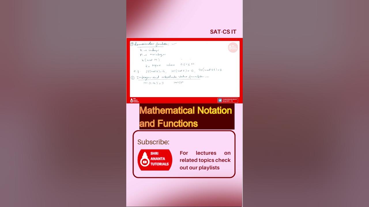 Mathematical Notation And Functions Shorts Computerengineering Datastructure Datastructures