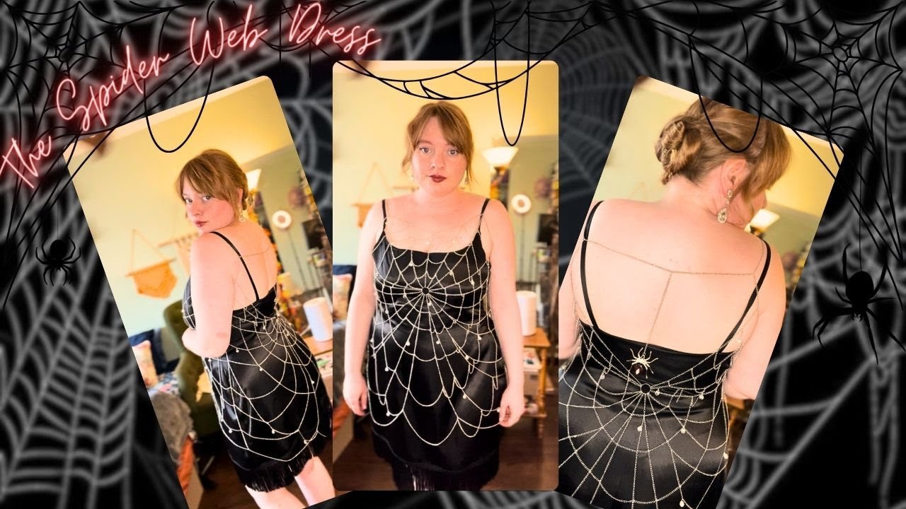 I Make A Spider Web Dress - YouTube