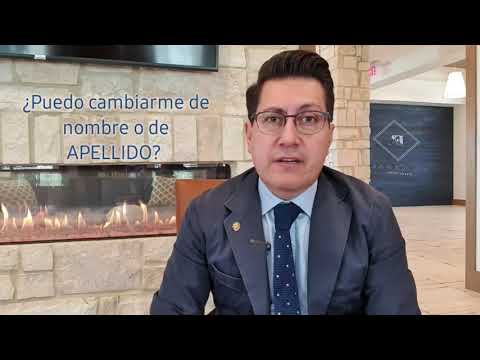 ¿Puedo cambiarme de nombre y de APELLIDO?