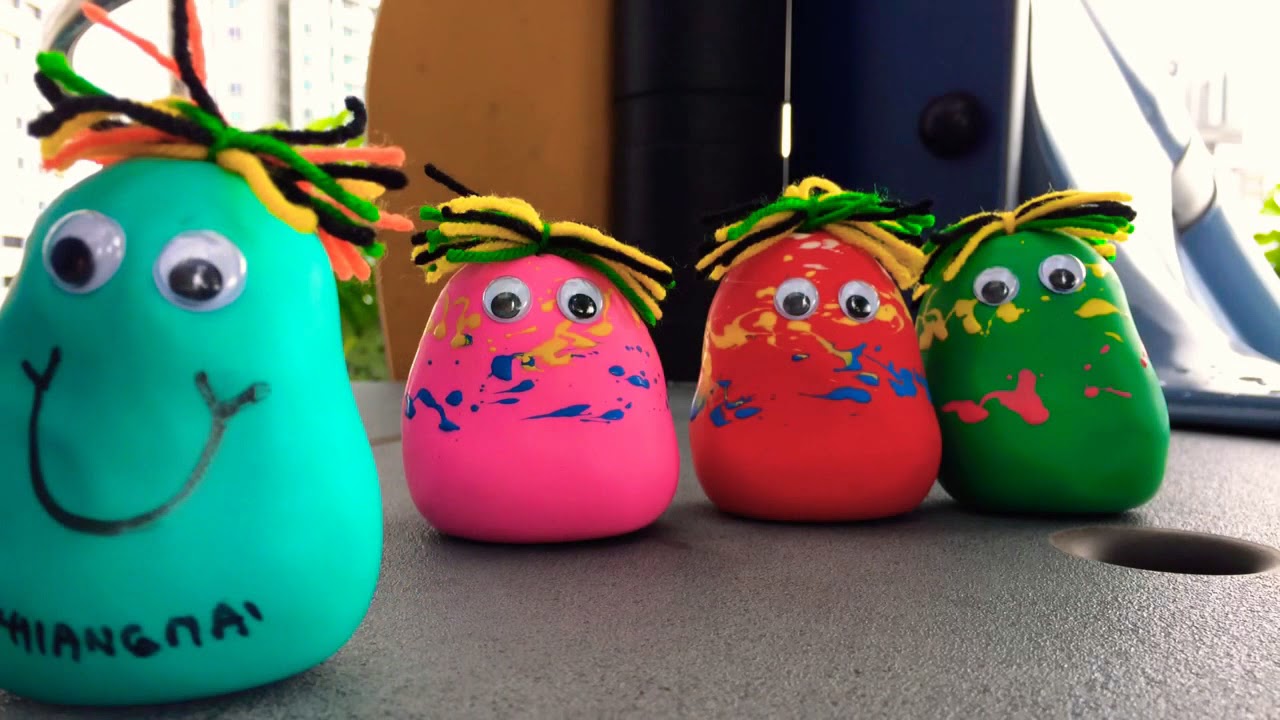 The Potato family Swimming - YouTube