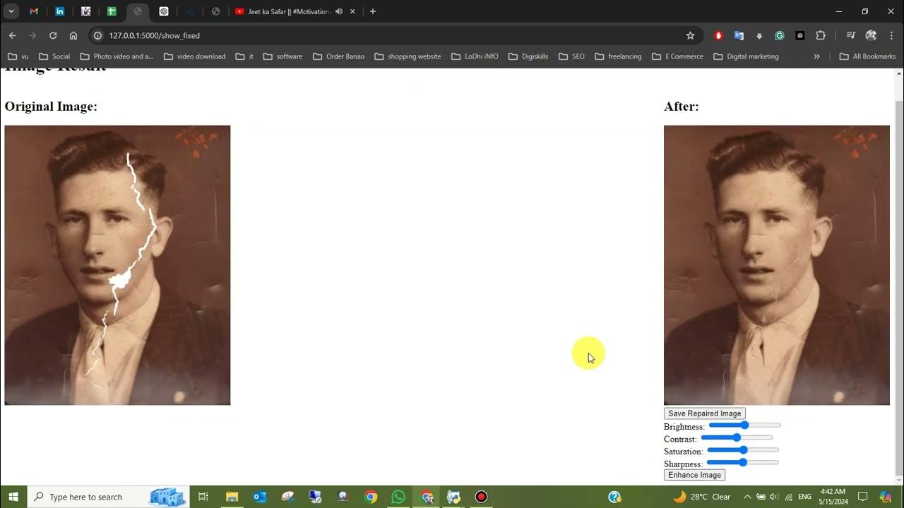 Intelligent Broken Image Restorer Using Python OpenCV - Build a Photo Restoration App with ...