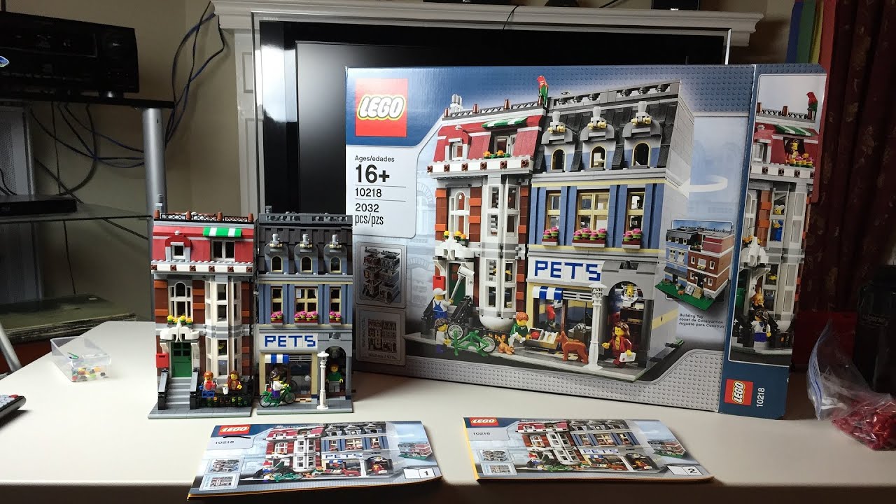 Lego Modular - Pet Shop, Set 10218 Speedbuild, Unboxing, and Review ...