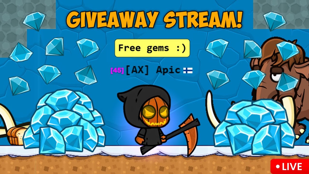 500 Gems Giveaway Stream! Free Gems in EvoWorld.io (Giveaway Stream #11 ...