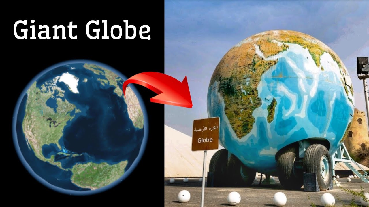 Giant Globe on Google Earth and Google Maps 🌎 - YouTube