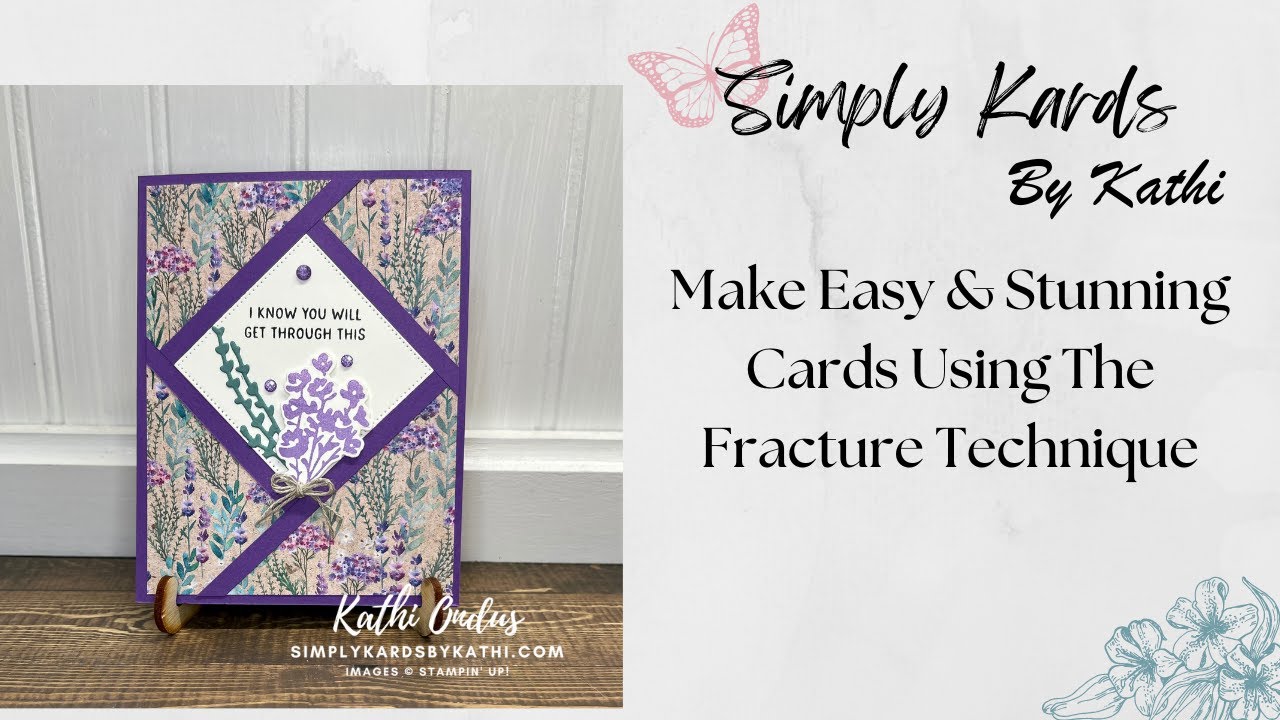 Make Easy & Stunning Cards Using the Fracture Technique - YouTube