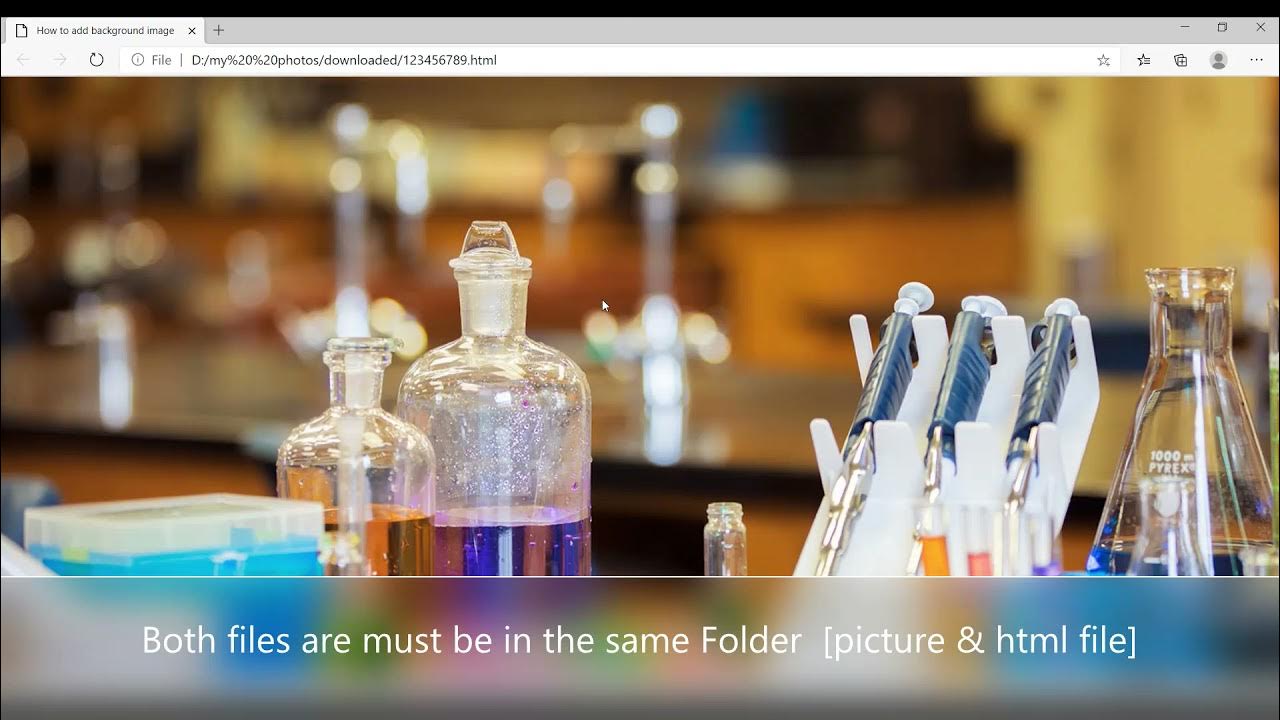 How to add Background Image in HTML || Using NOTEPAD - YouTube