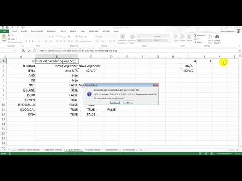 Excel 13 od 25 Logicke funkcije - YouTube