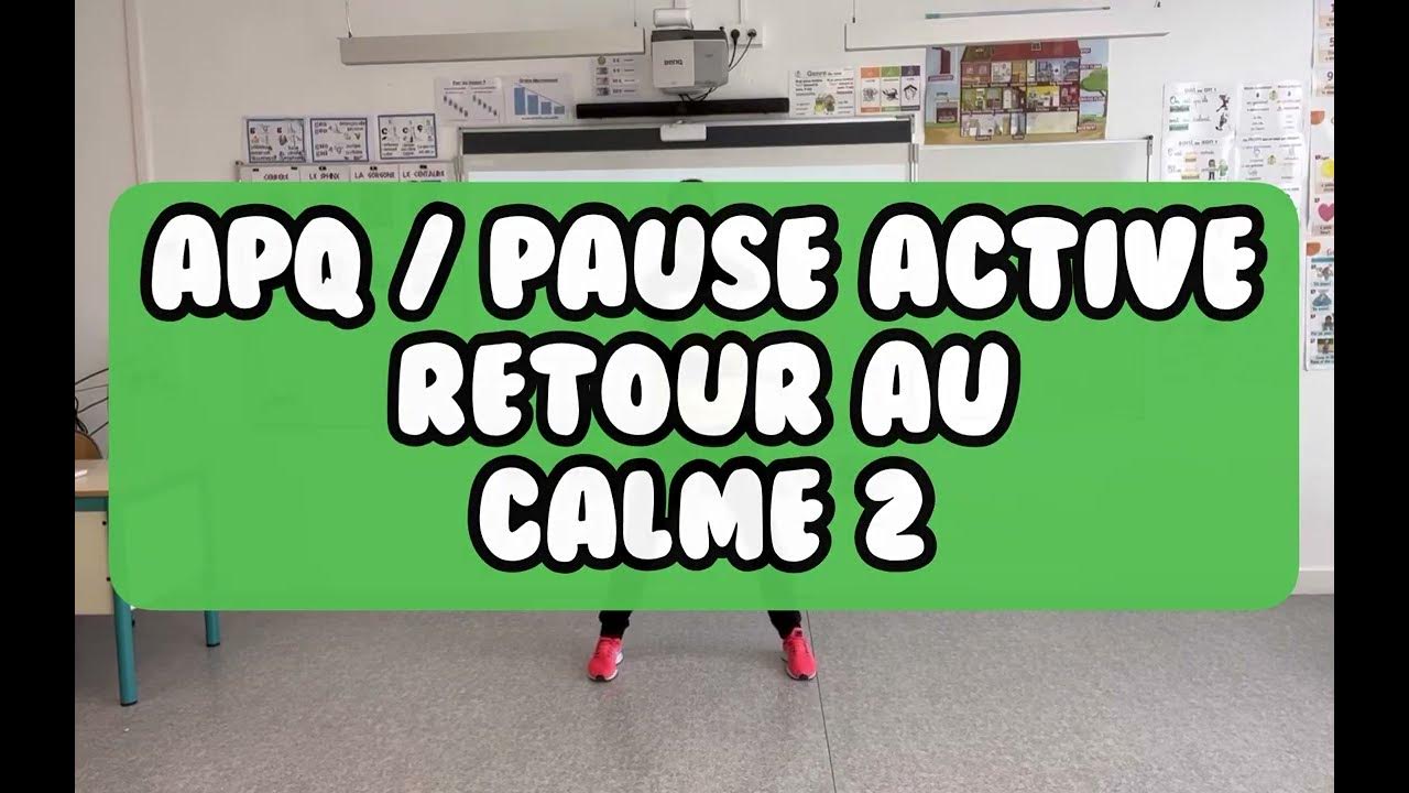 Activité Physique Quotidienne APQ / Pause Active Retour au calme 2 ...