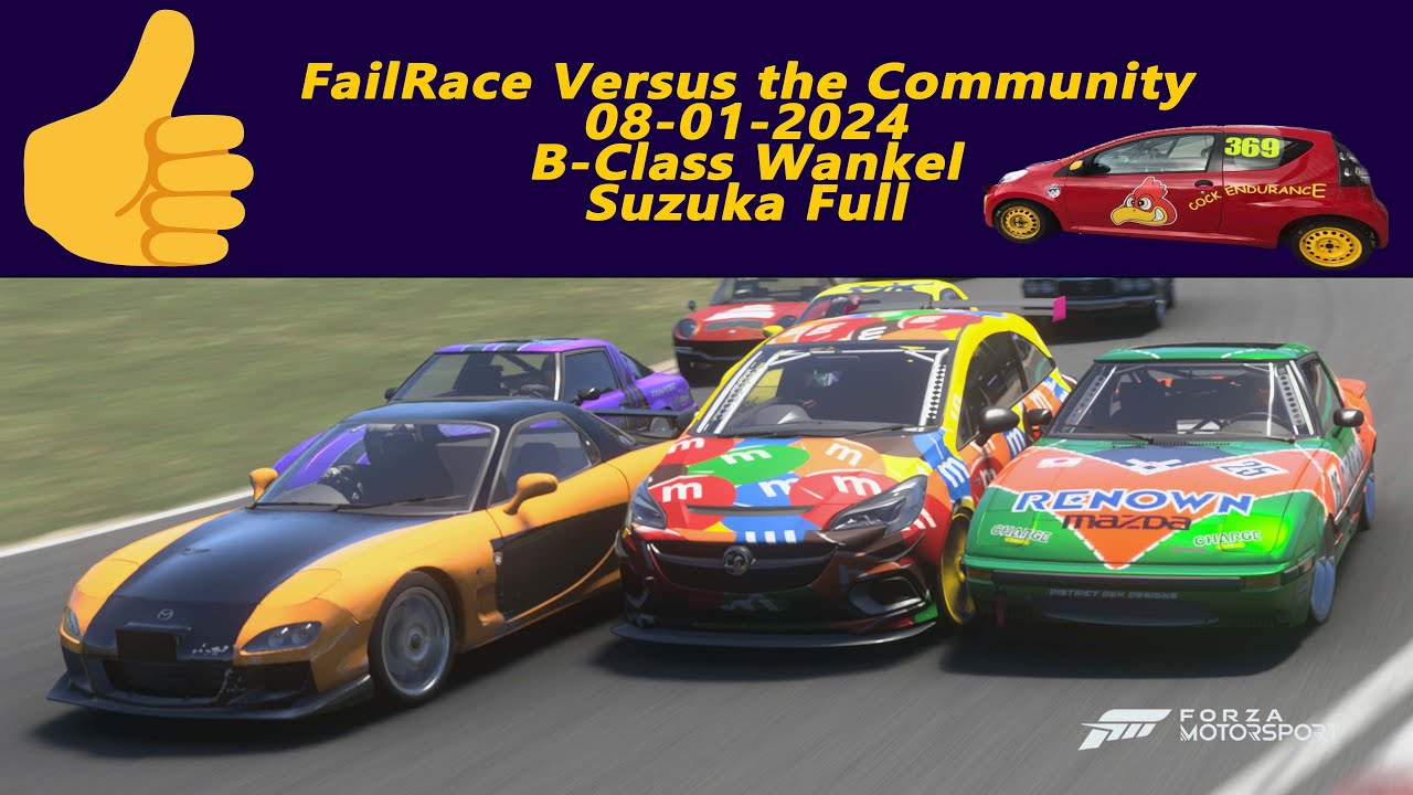 FailRace VSTC 08-01-2024 (Race 3 - Suzuka) - YouTube