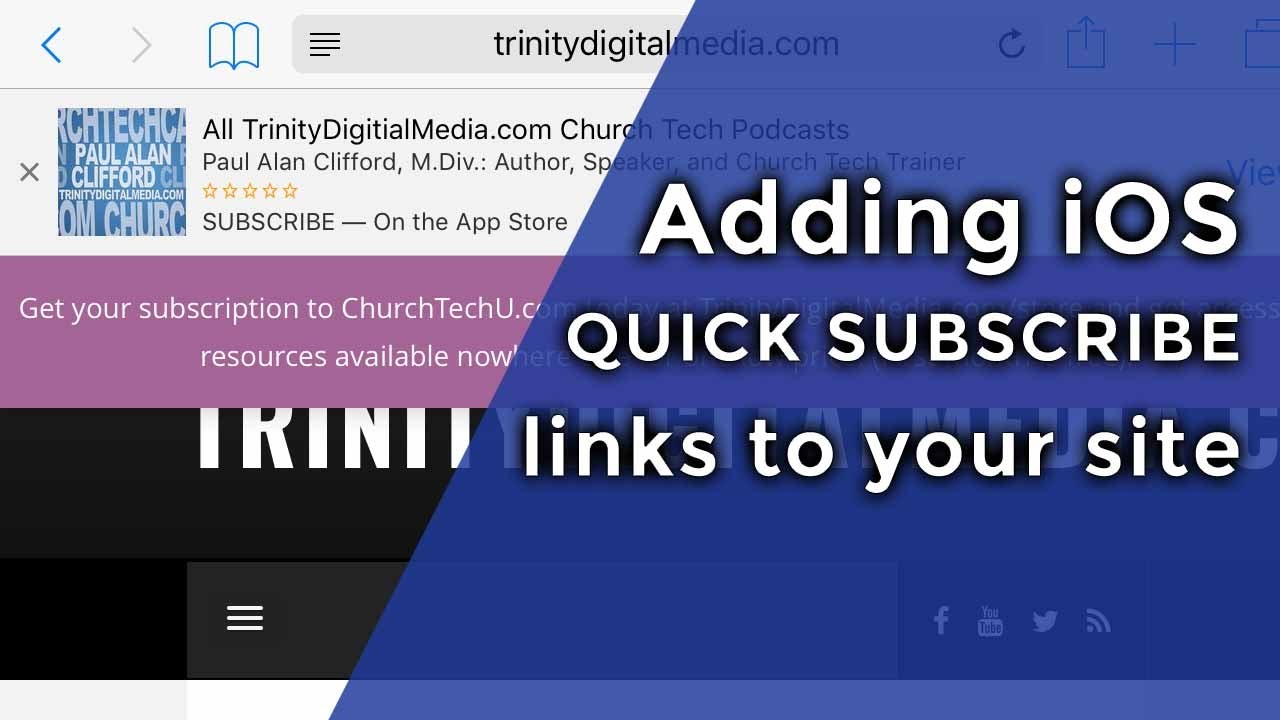 Podcasting: Adding a quick subscribe banner on your website for iOS ...