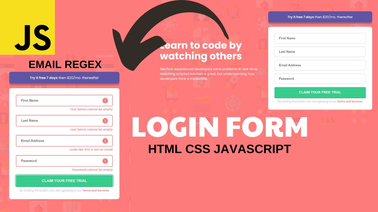 Intro Component With Sign Up Form Html Css And Javascript Frontend 3329