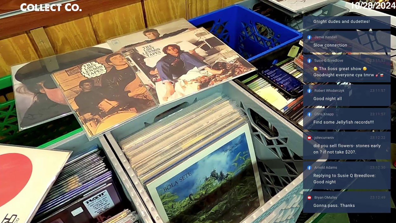 LIVE Vinyl Record Sale (Monday, 10/28/2024) - YouTube