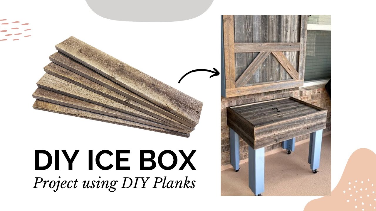 DIY Ice Box by Texas Wood Craft using reclaimed wood planks | Rockin ...