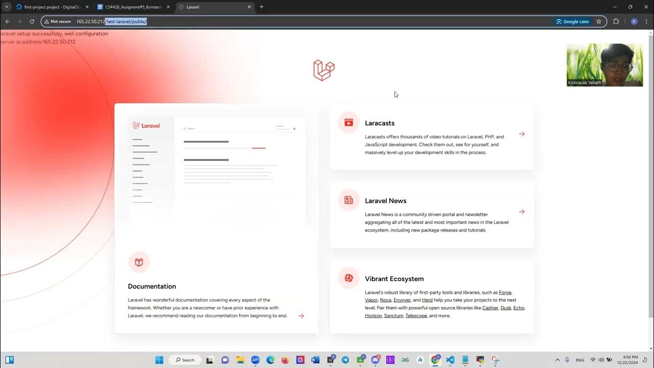 Setup Load balancer, Laravel application, mysql database on digital ocean - YouTube