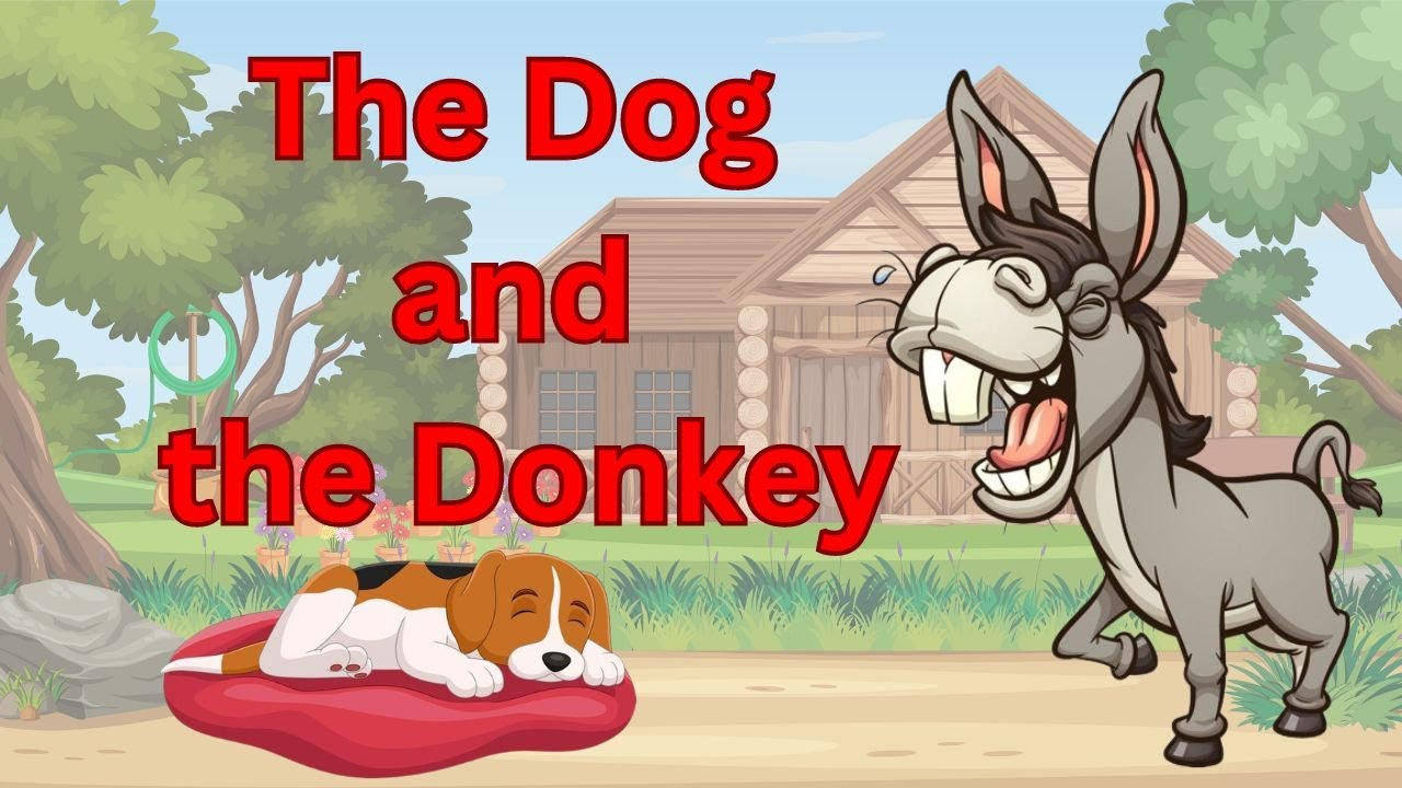 The Dog and the Donkey.#educationalvideo #englishstories # ...
