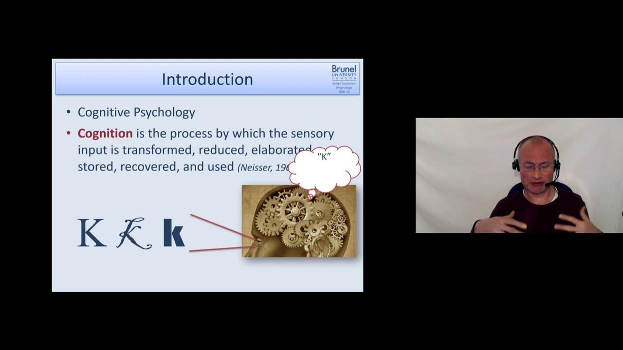 Cognitive Psychology Lecture 01 - Part 2 (Introduction to Cognitive ...
