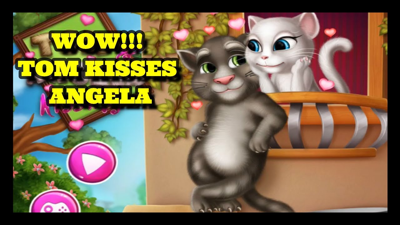 Talking Tom Tom And Angelas Kiss Of Love Tom And Angela Love Each Other Ohh So Cute Youtube