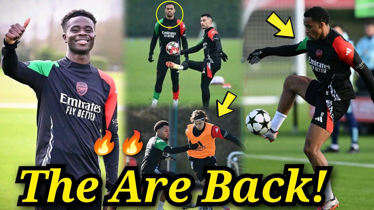 INSIDE TRAINING | They Are Back! 🔥 Gabriel, Calafiori, Timber STORM'S ...