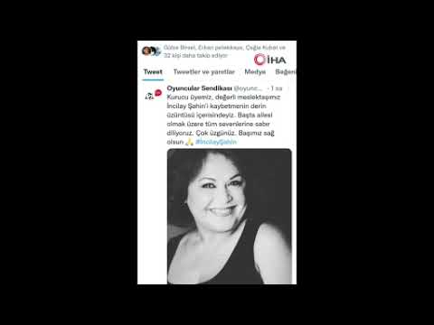 Oyuncu İncilay Şahin hayatını kaybetti