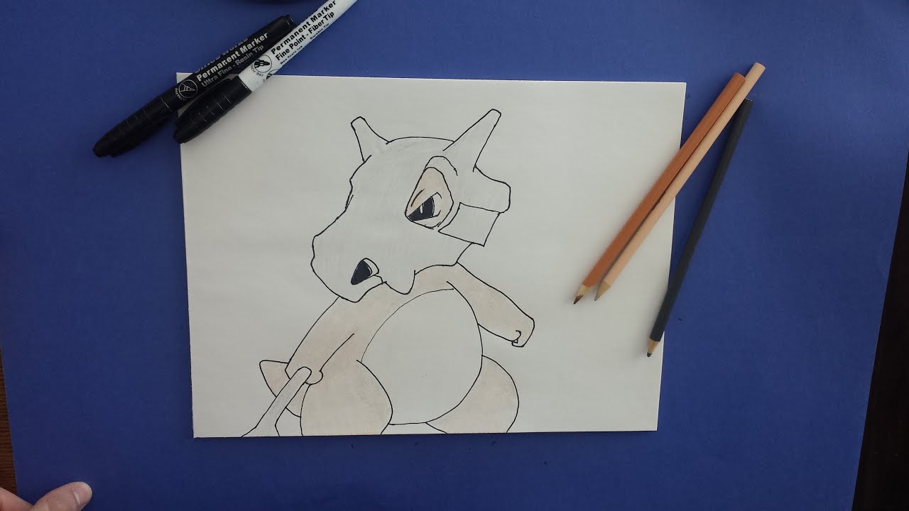 How to draw Pokemon! Cubone - YouTube